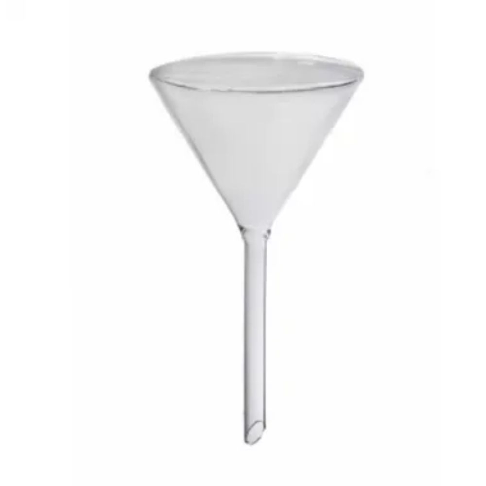 Funil de Vidro Haste Curta 100mm: Precisão e Durabilidade para seu ...